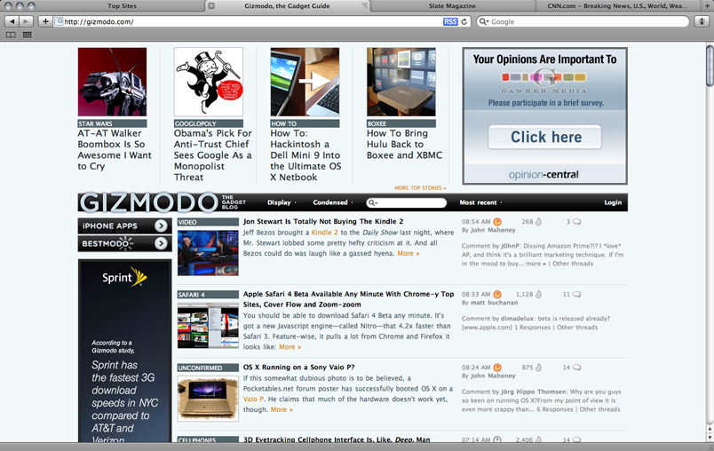 Apple nabízí prohlížeč Safari 4 Beta ke stažení – Jablíčkář.cz