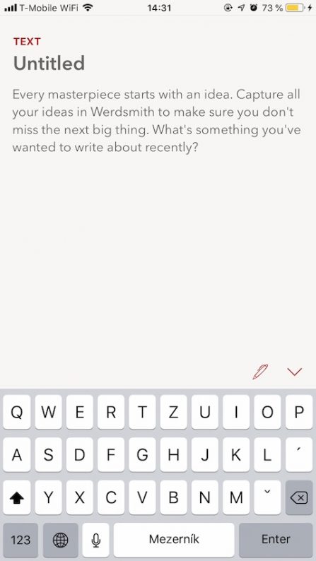 iOS aplikace dne: Werdsmith aneb psaní kdykoliv a kdekoliv – Jablíčkář.cz