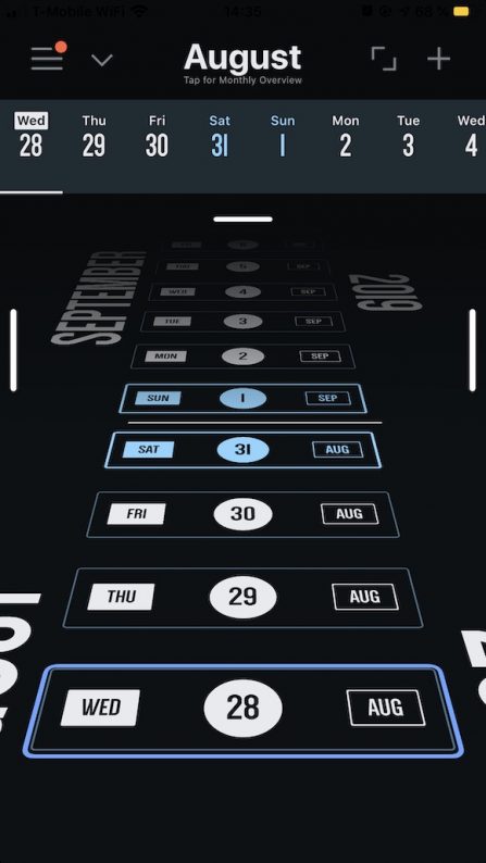 iOS aplikace dne: Vantage aneb tak trochu jiný kalendář – Jablíčkář.cz