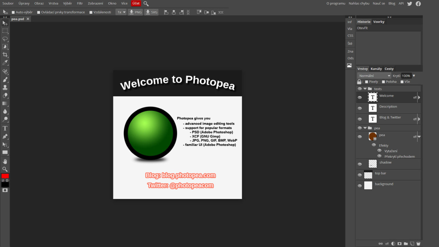 Photopea je povedený klon Photoshopu. Navíc je zdarma a funguje v ...