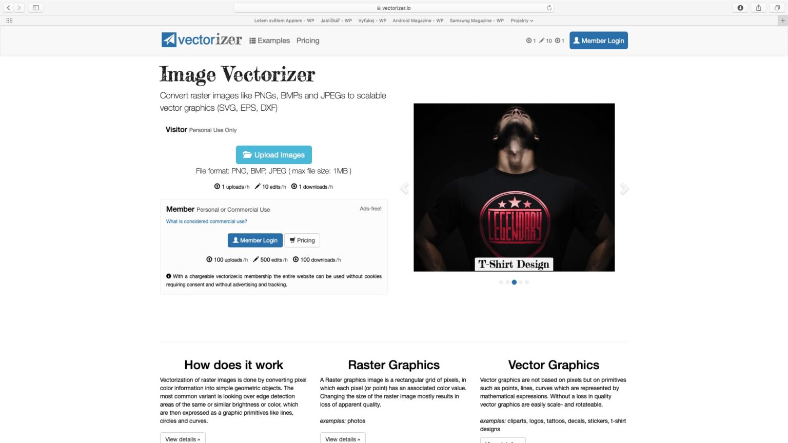 Vectorizer.io: Když potřebujete zdarma převést rastr do vektoru – Jablíčkář.cz