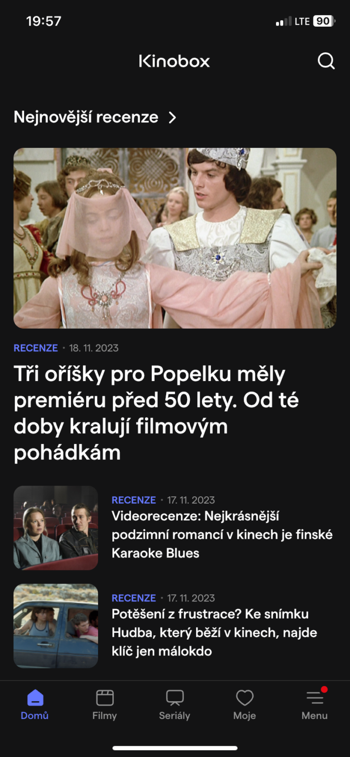 Recenze aplikace Kinobox: Nejlepší databáze pro milovníky filmů a seriálů – Jablíčkář.cz