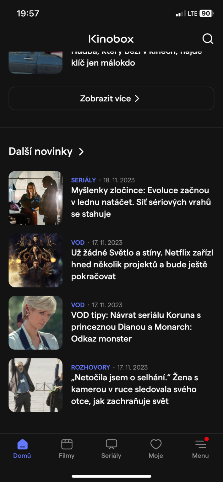 Recenze aplikace Kinobox: Nejlepší databáze pro milovníky filmů a seriálů – Jablíčkář.cz