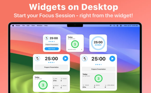 Zajímavé macOS aplikace, které stojí za vyzkoušení: Časovač soustředění ...