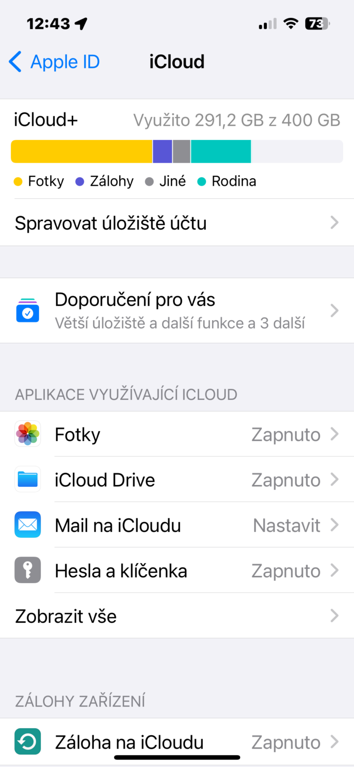 Jak na iPhonu přikoupit úložiště – Jablíčkář.cz