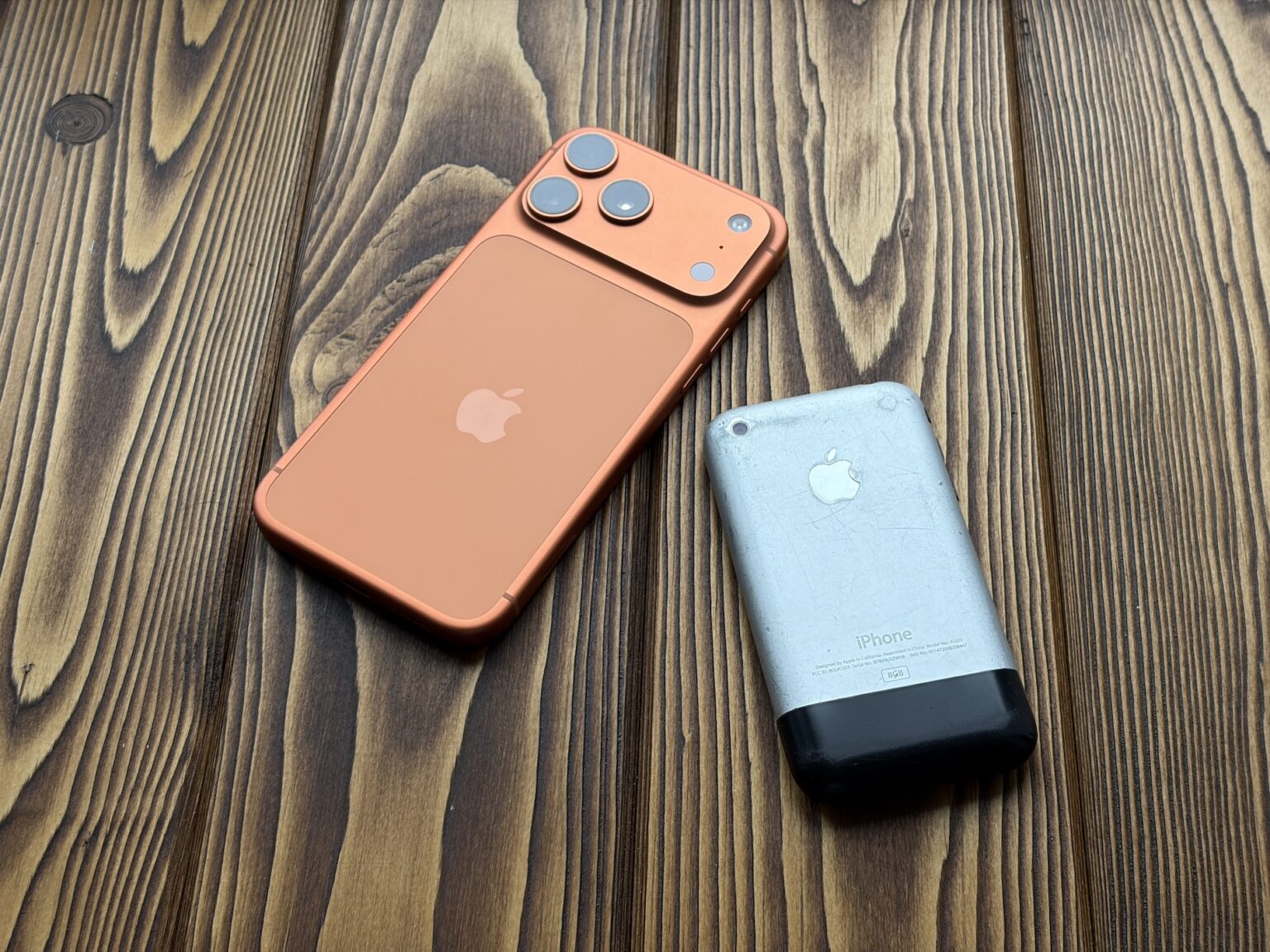 Check out the first and the last one so far: iPhone 2G vs. iPhone 17 ...